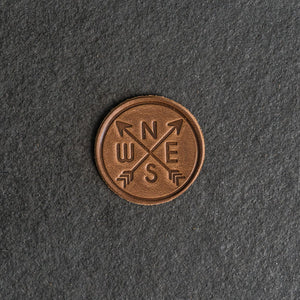 Compass Rose Leather Patches - High-Quality Craftsmanship for Clothing