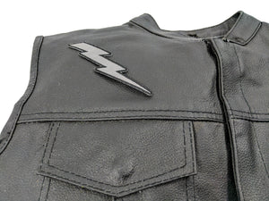 Reflective Lightning Bolt Right Patch – Striking Embroidered patch for